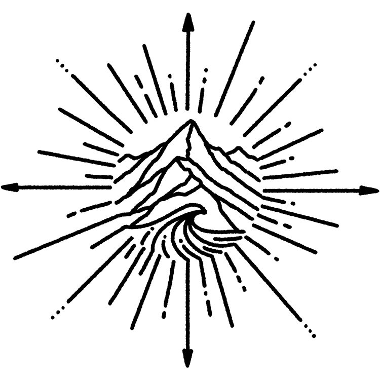 Cardinal Points - INK DROPS